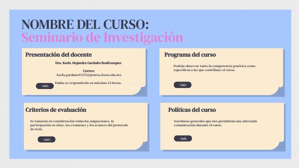 Syllabus SI | Genially