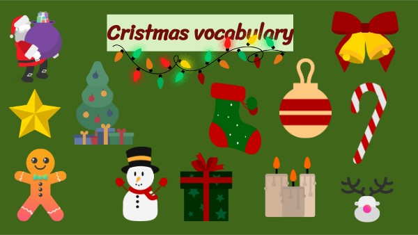 christmas vocabulary prezentacja