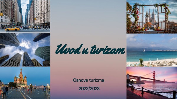 1. Osnove turizma | Genially