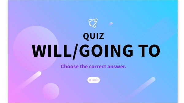 Will/Going to | Genially