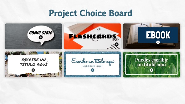 Campers 1 Unit 2: Project Choice Board | Genially