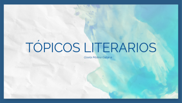 Tópicos literarios