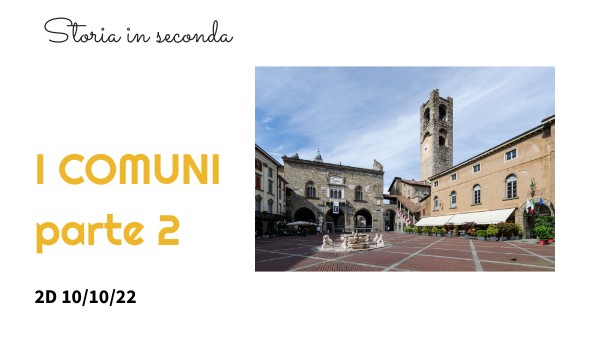 I Comuni 2d parte 2