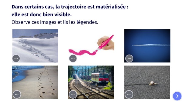 6ème : matérialiser une trajectoire | Genially