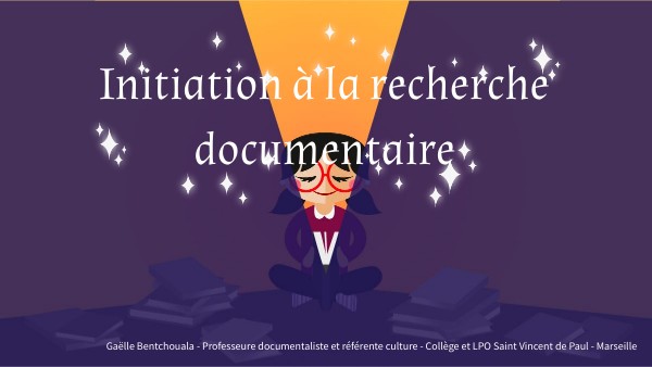 2023-2024 - initiation a la recherche documentaire sixieme | Genially
