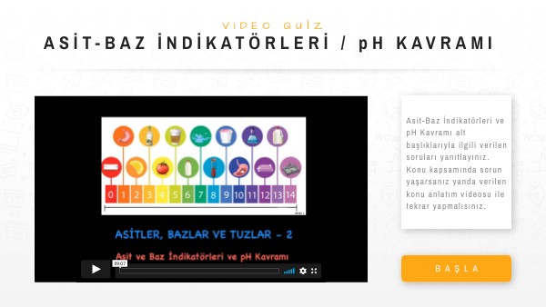 Asit-Baz İndikatörleri ve pH Kavramı | Genially