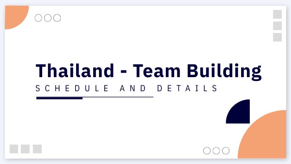Thailand - Schedule | Genially