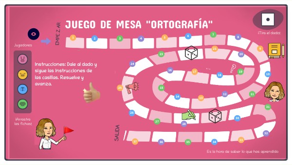 JUEGO DE MESA PARA ortografia | Genially