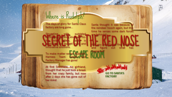 REAL LAST VERSION:) The Secret of Red Nose Escape Room | Genially
