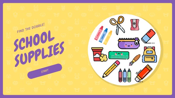Dobble school supplies | Genially