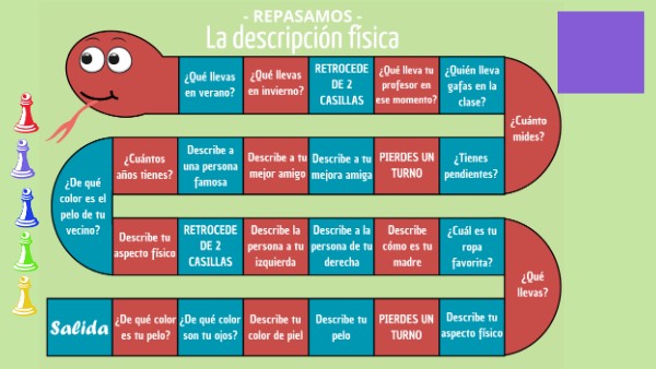 Juego para repasar la descripción física | Genially