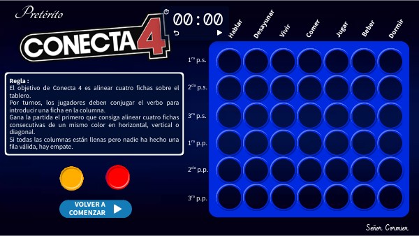 Pretérito - Conecta 4 | Genially