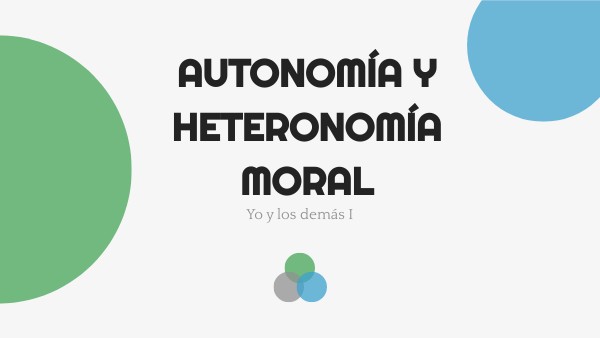 Autonomía y Heteronomía Moral | Genially