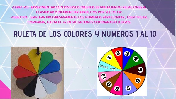 RULETA 2 DE COLOR Y NUMERO