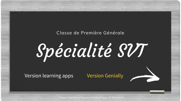 Spécialité SVT | Genially