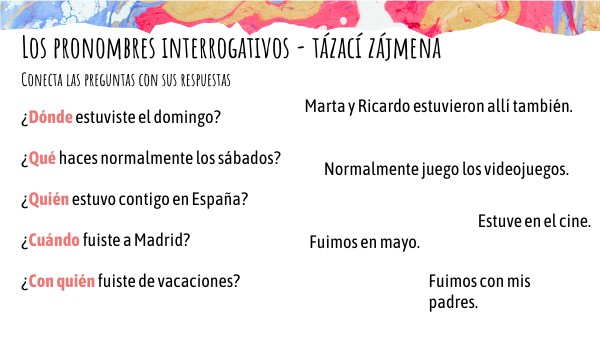 pronombres interrogativos | Genially