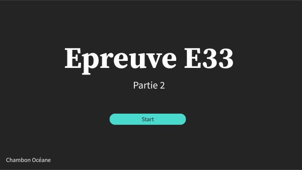 Epreuve E33 partie 2