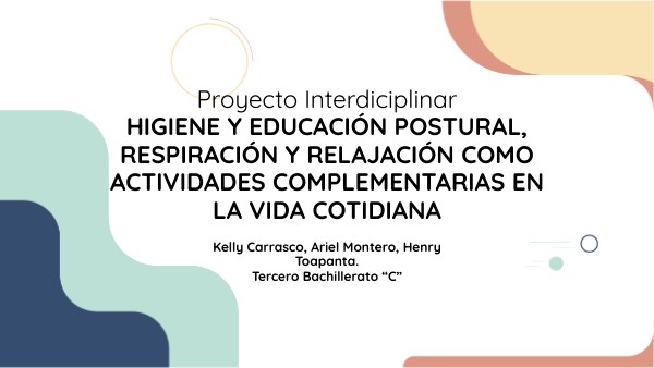 Proyecto interdisciplinar