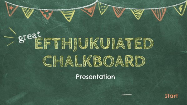 ANIMATED CHALKBOARD PRESENTATION