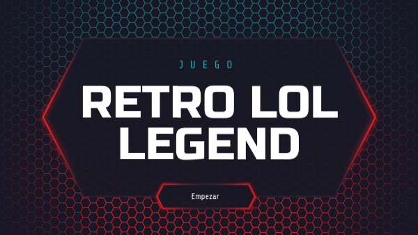 JUEGO LOL LEGEND | Genially