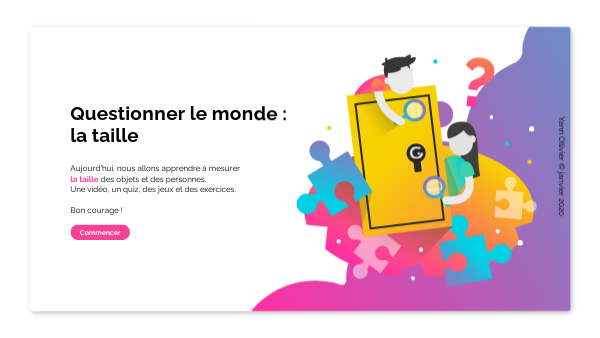 QLM 1: la taille | Genially