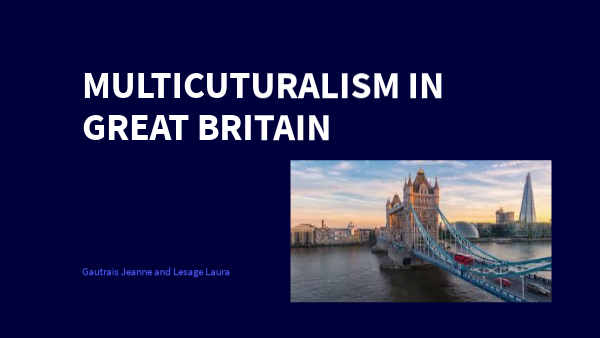multiculturalism anglais