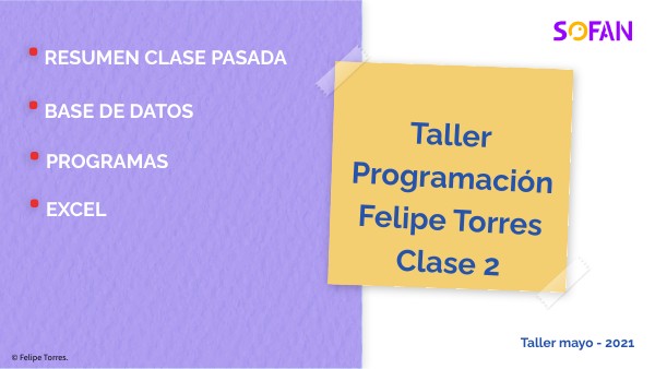 Taller Programación Clase 2