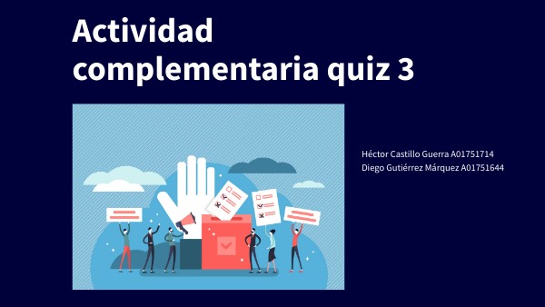 Actividad complementaria: Quiz 3