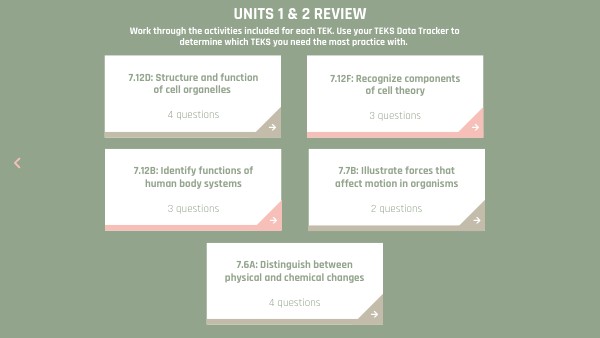 Unit 1 & 2 Review | Genially