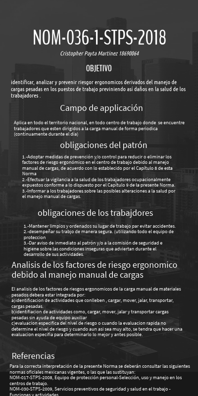 infografía sobre la NOM-036 | Genially