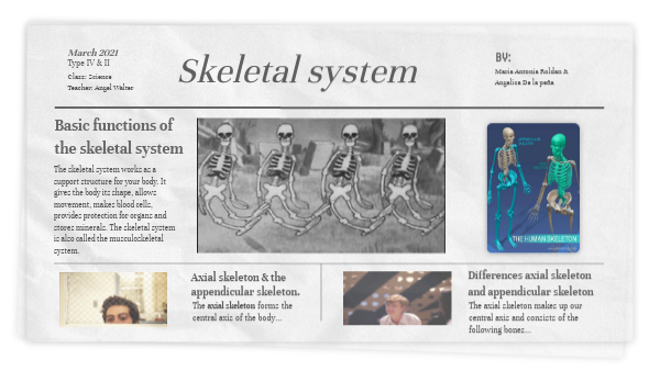 Science - skeletal system