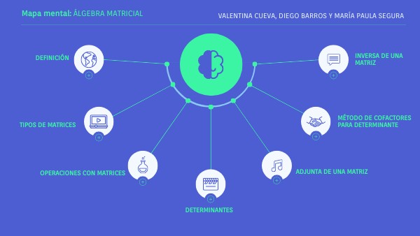 MAPA MENTAL algebra matricial | Genially