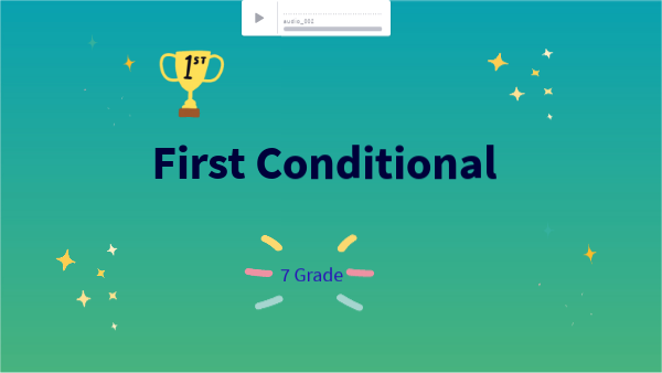first conditional w audio copia