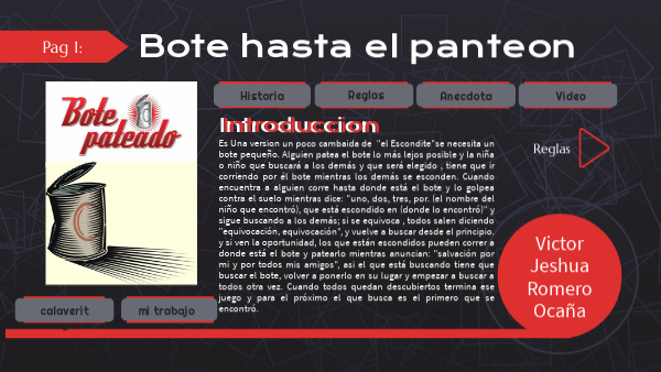 Juego tradicional del bote pateado | Genially