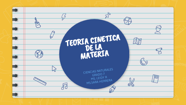 TEORIA CINETICA DE LA MATERIA GRADO 7° | Genially