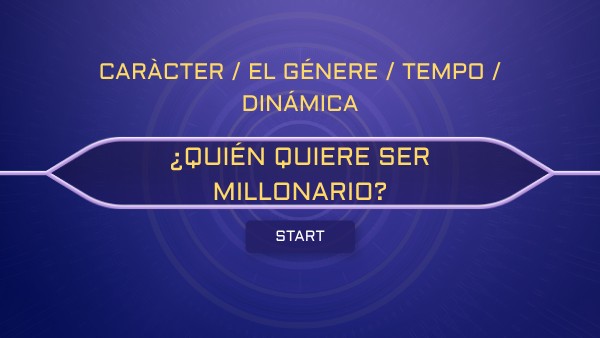 QUIEN QUIERE SER MILLONARIO - EL CARÀCTER/GÉNERE/TEMPO/DINÁMICA | Genially