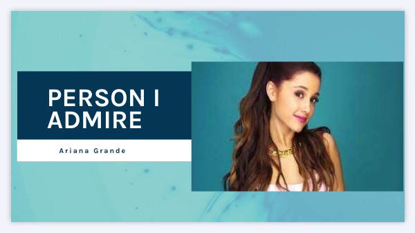 PRESENTATION OF PERSON I ADMIRE | Genially