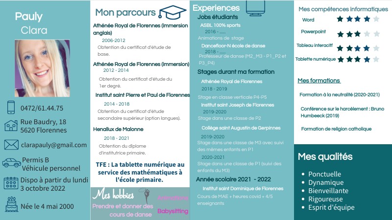 Mon CV | Genially