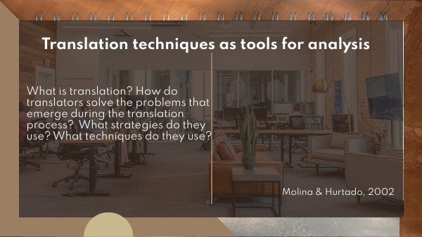 Translation Tecniques