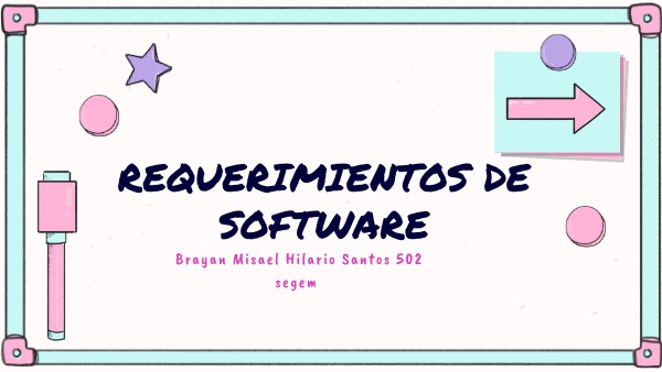 requerimientos del software