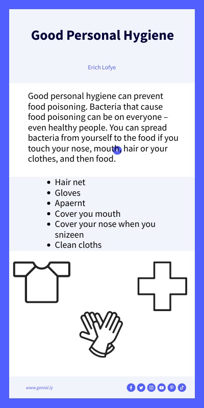 Good Personal Hygiene