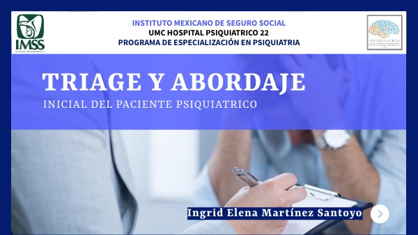 TRIAGE PSIQUIATRICO | Genially