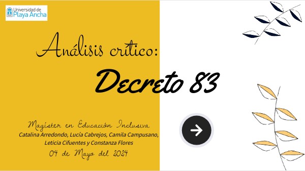 Decreto 83 | Genially