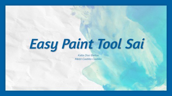EASY PAINT TOOL SAI