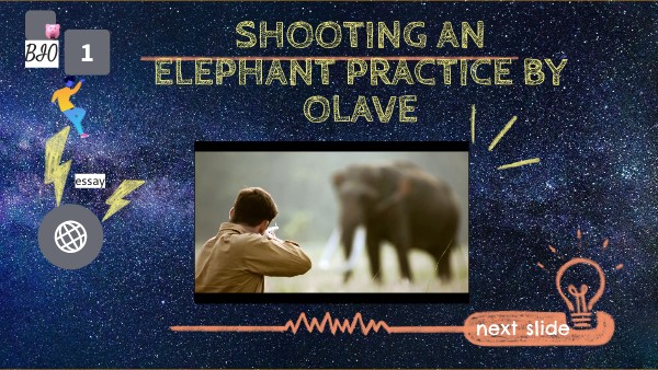 SHOOTING AN ELEPHANT SHORT QUIZ