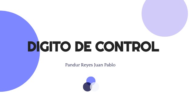 Digito de Control | Genially