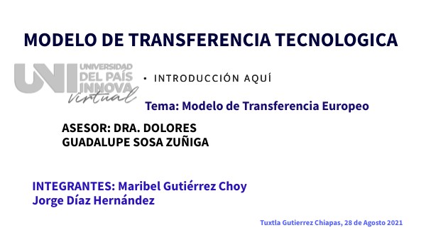 PROY. TRANF. EUROPEO