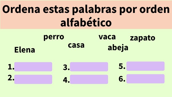 Orden alfabético
