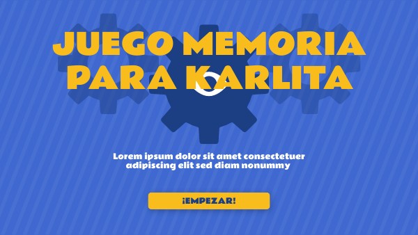JUEGO MEMORIA | Genially