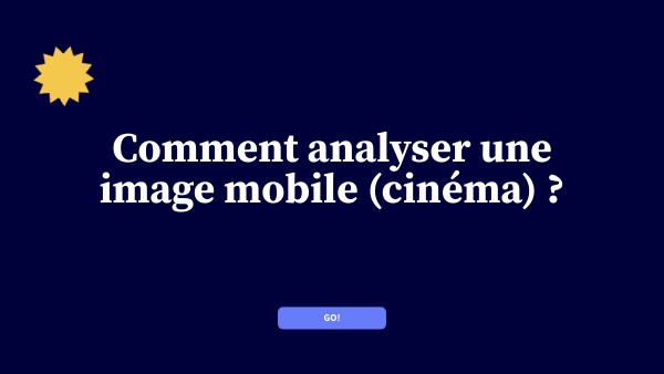 Analyser une image mobile | Genially